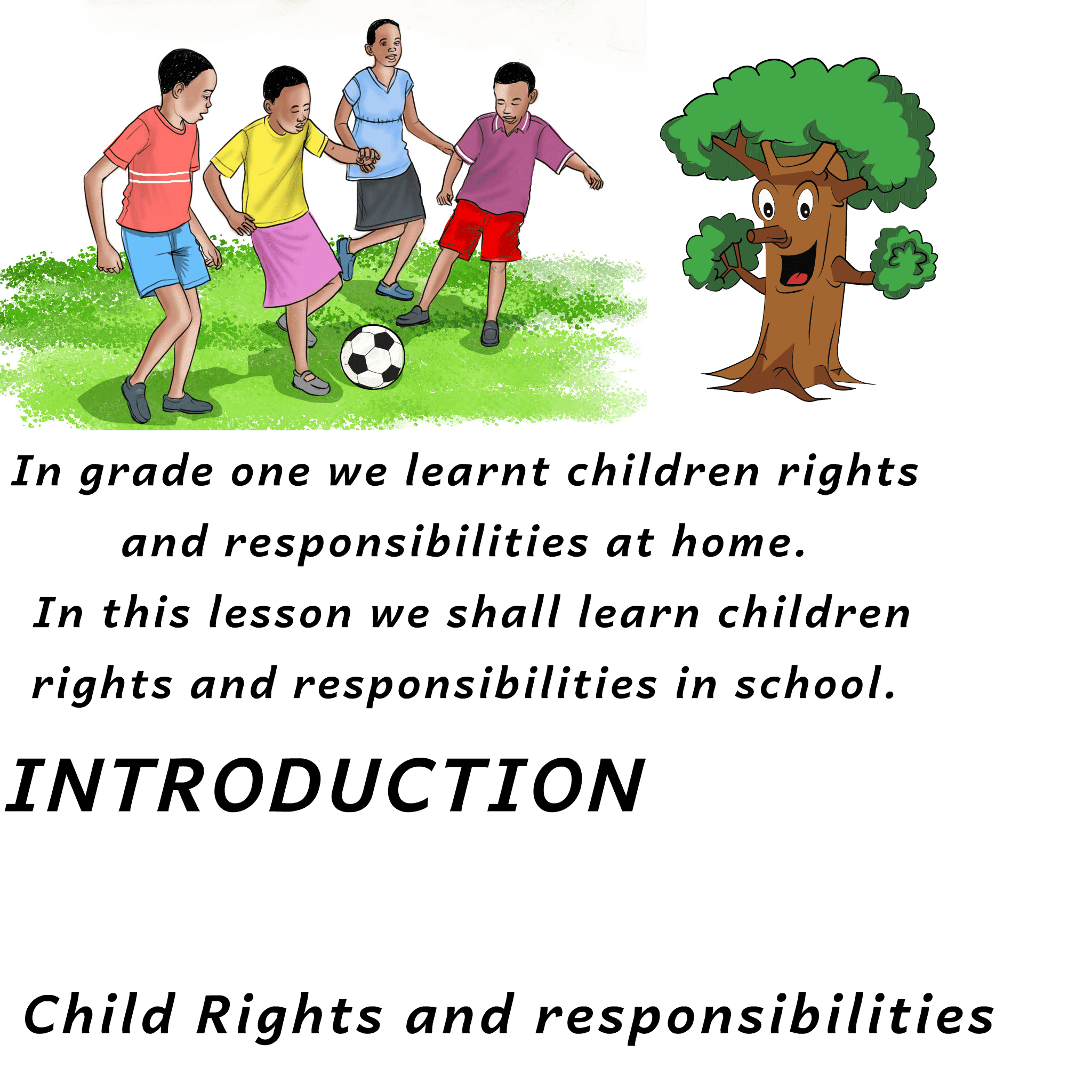 Rights And Responsibilities Clipart Of Children
